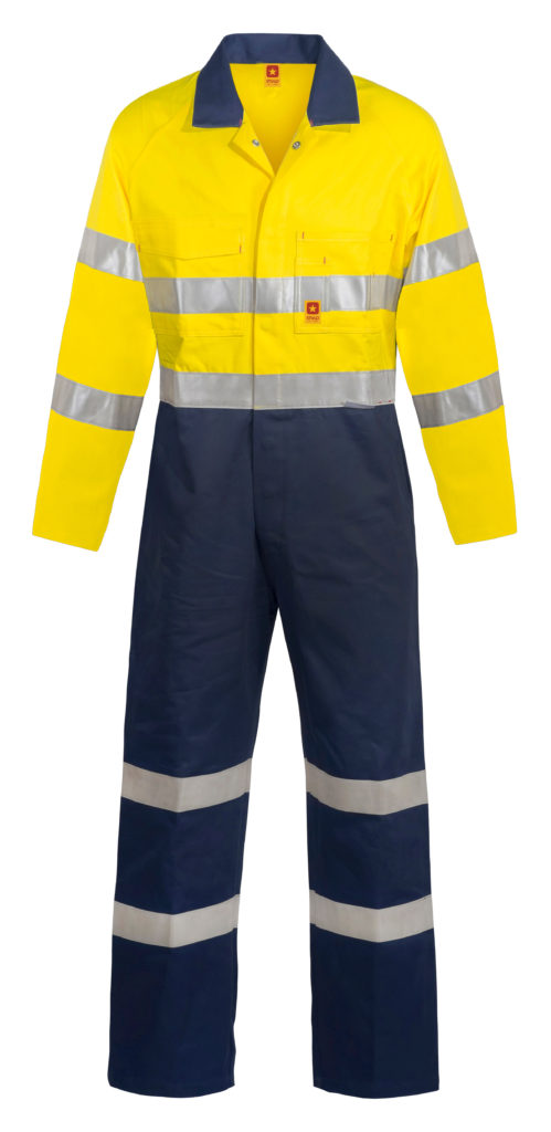 STY015 Light Duty Hi Viz Two Tone Coverall With 50mm Reflective Tape ...